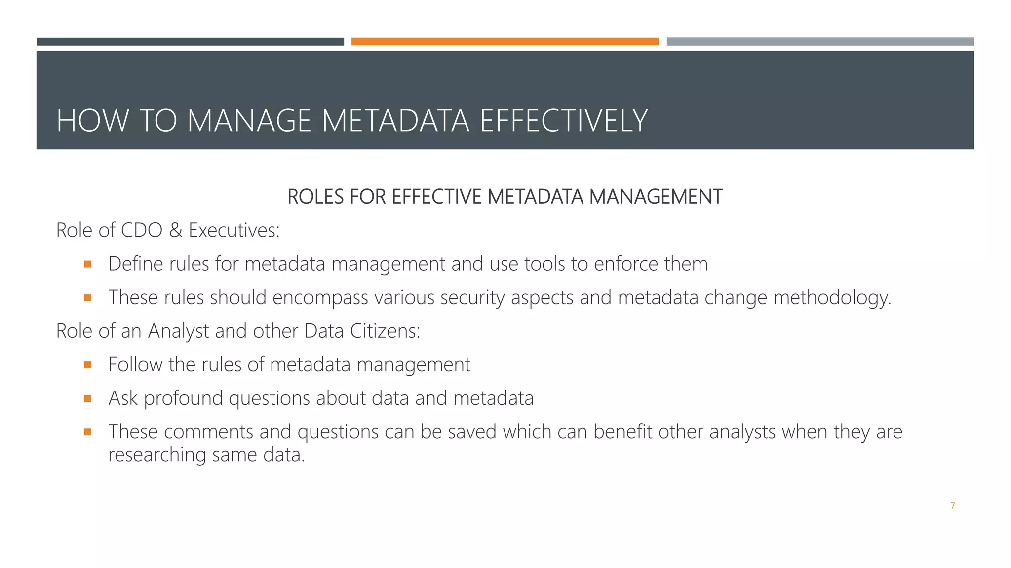 A Step-by-Step Guide to Metadata Management | PPTX