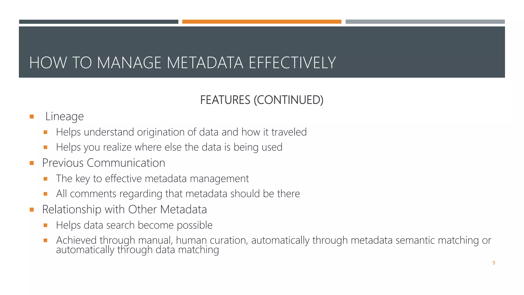 A Step-by-Step Guide to Metadata Management | PPTX
