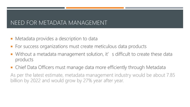 A Step-by-Step Guide to Metadata Management | PPTX