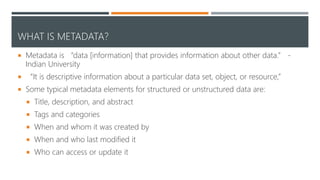 A Step-by-Step Guide to Metadata Management | PPTX