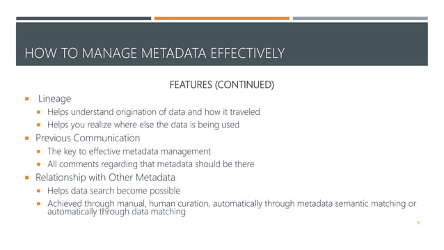 A Step-by-Step Guide to Metadata Management | PPTX