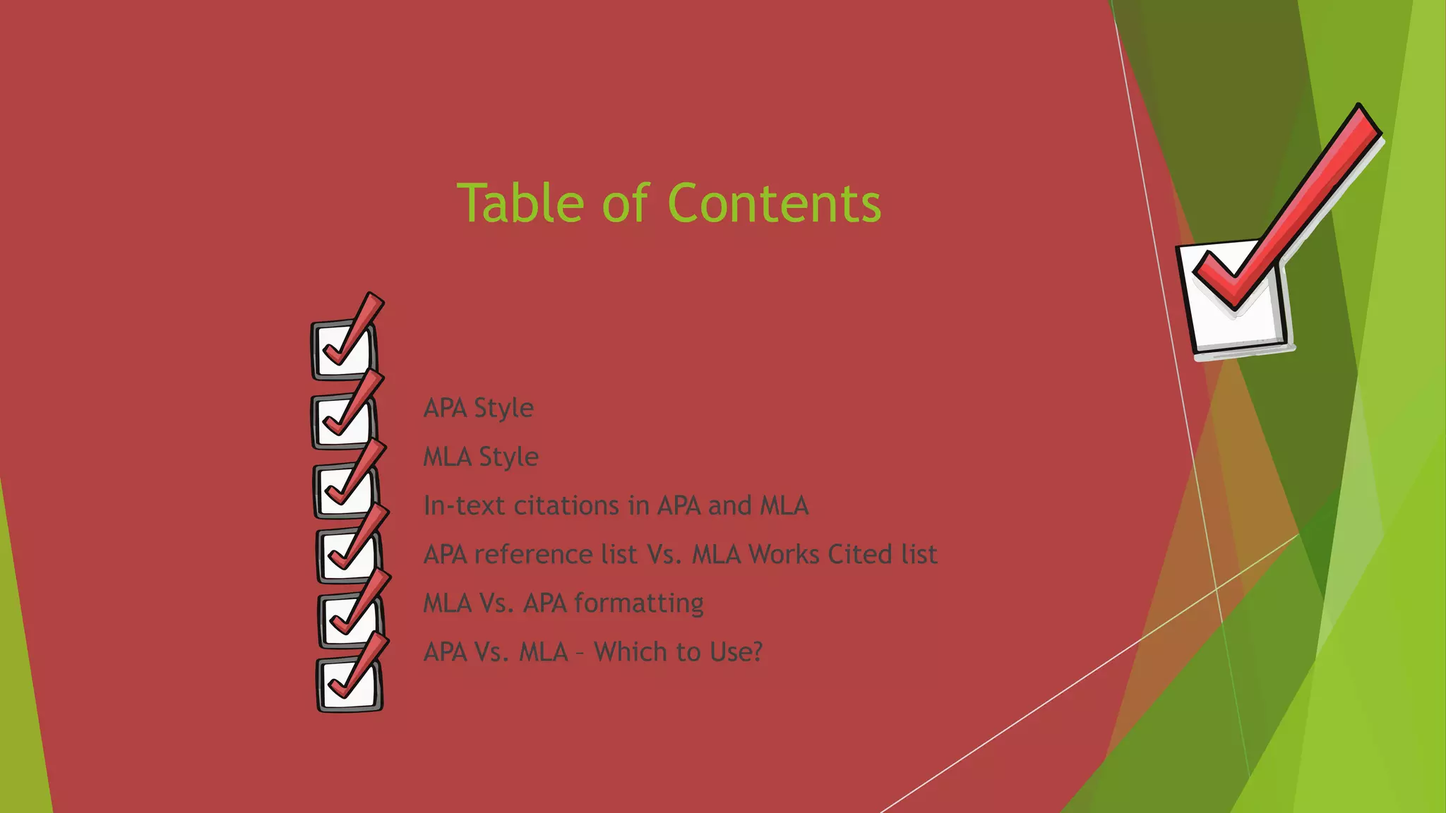 A Guide to MLA vs. APA Referencing Style in Academic Writing | PPTX