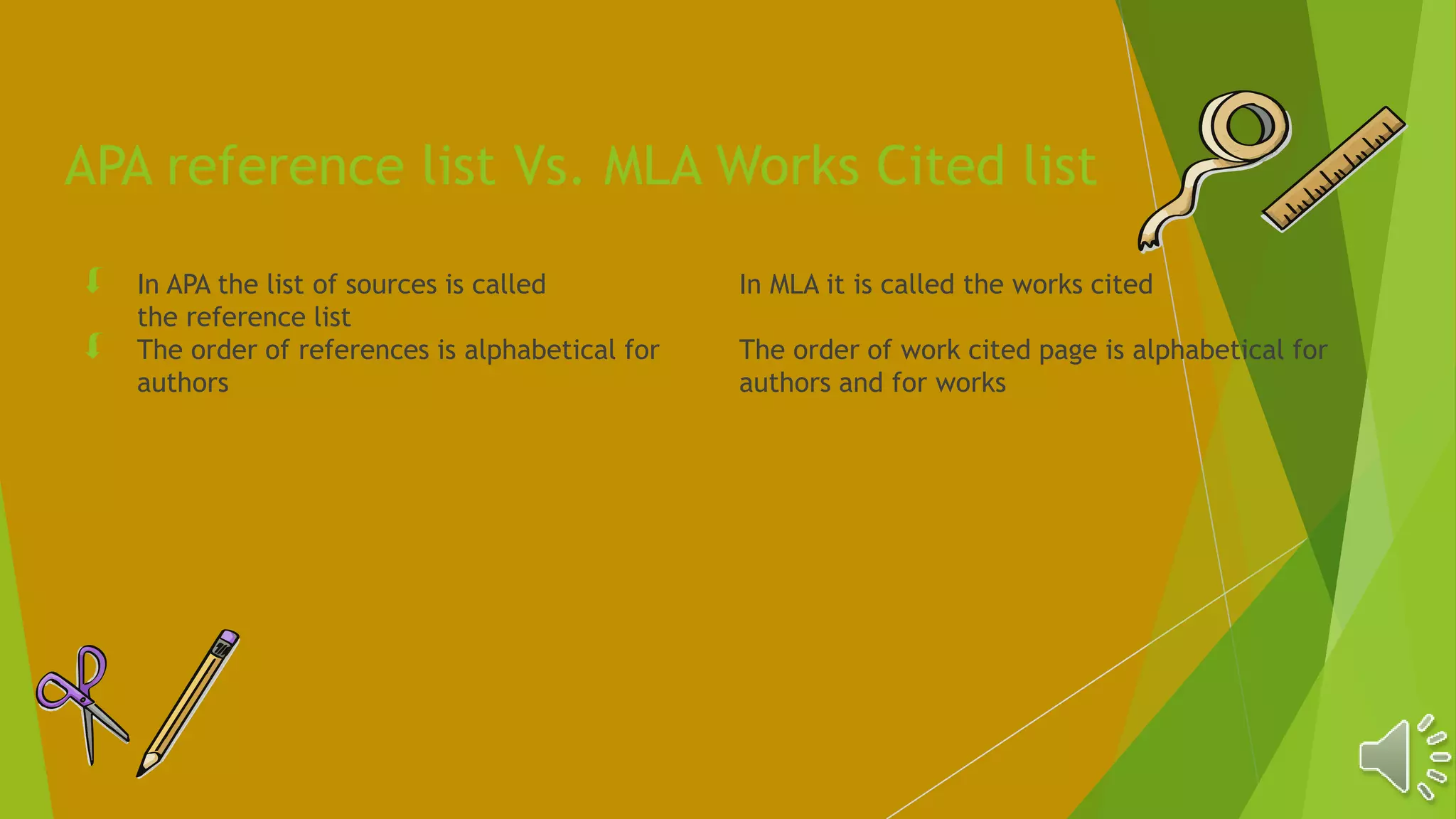 A Guide to MLA vs. APA Referencing Style in Academic Writing | PPTX
