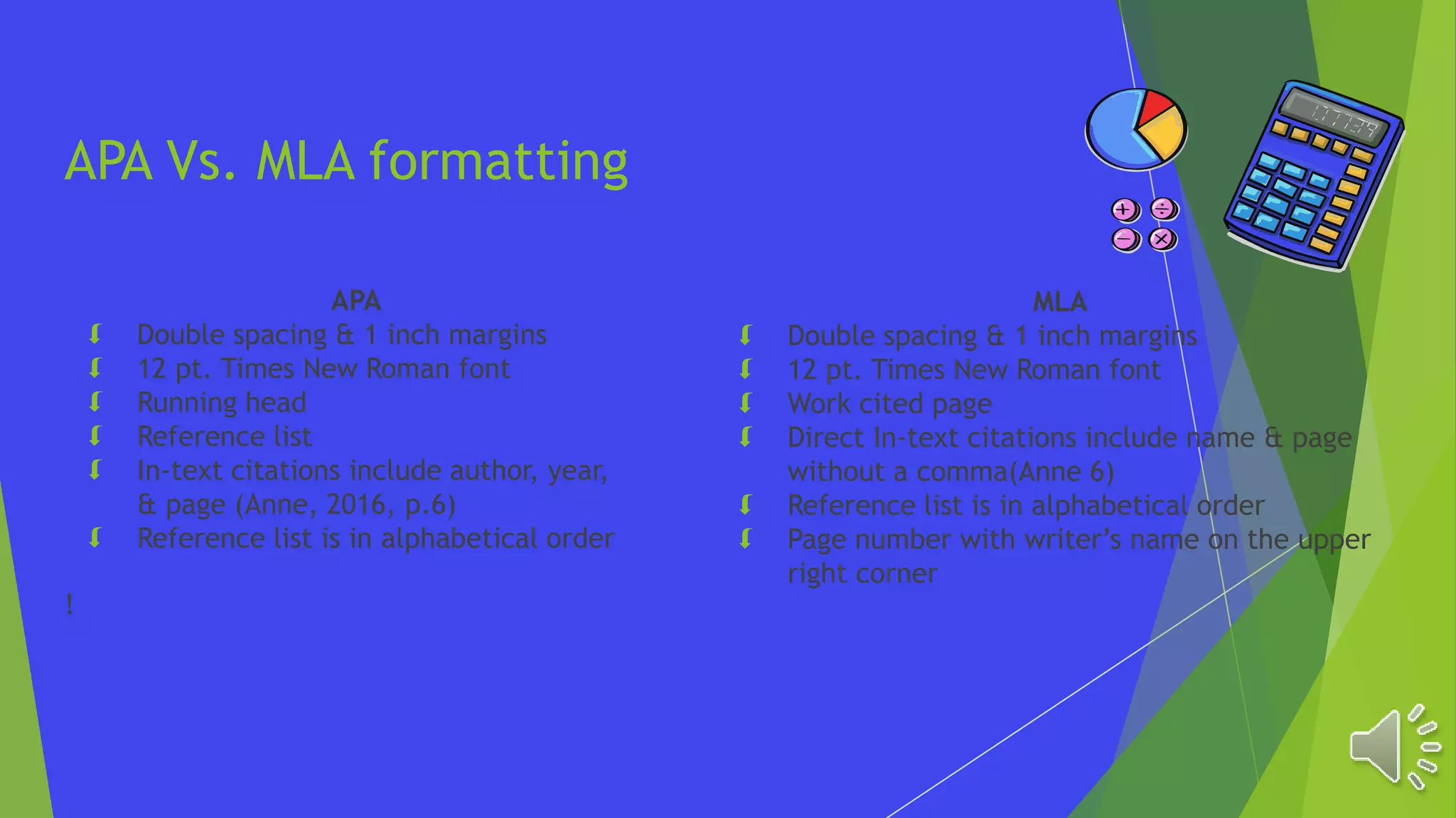 A Guide to MLA vs. APA Referencing Style in Academic Writing | PPTX