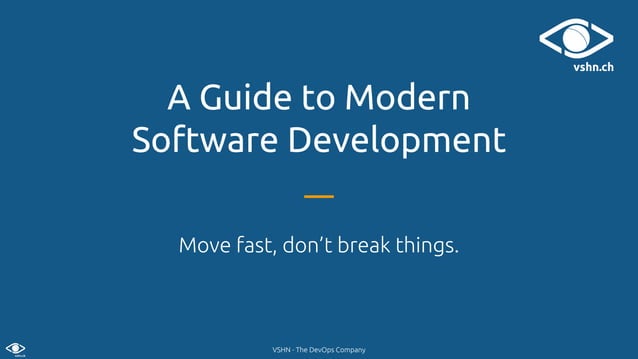 A guide to modern software development 2018 | PPT