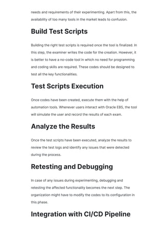 A Guide to Oracle EBS Testing.pdf | Web Development | Internet