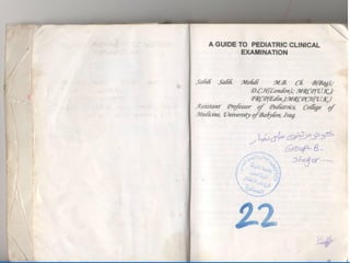 A Guide To Pediatric Clinical Examination 2015 Pdf