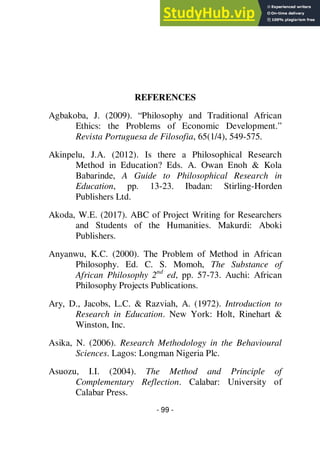 A Guide To Philosophical Research | PDF