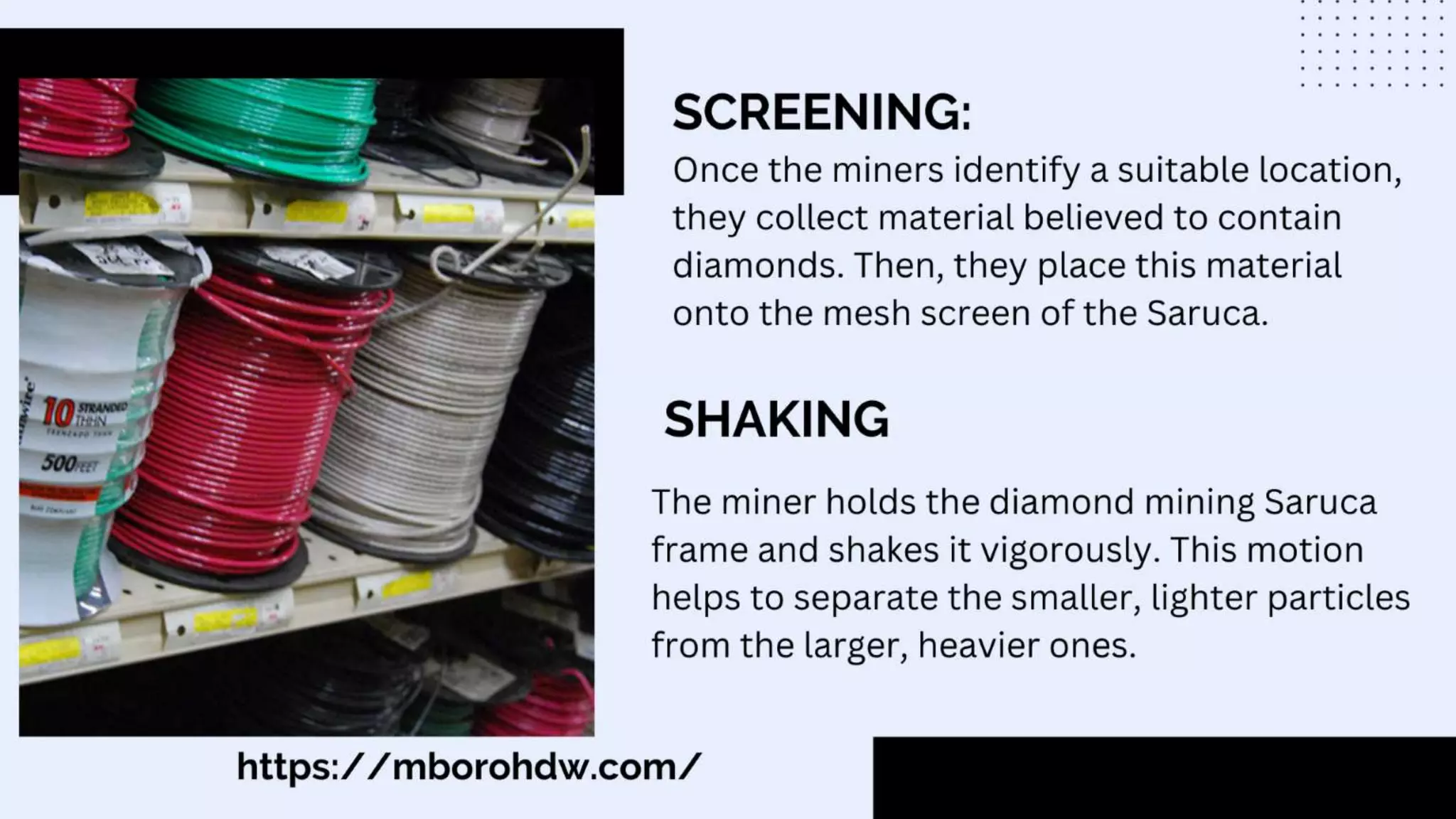 The Guide to Diamond Mining with a Saruca | PPT