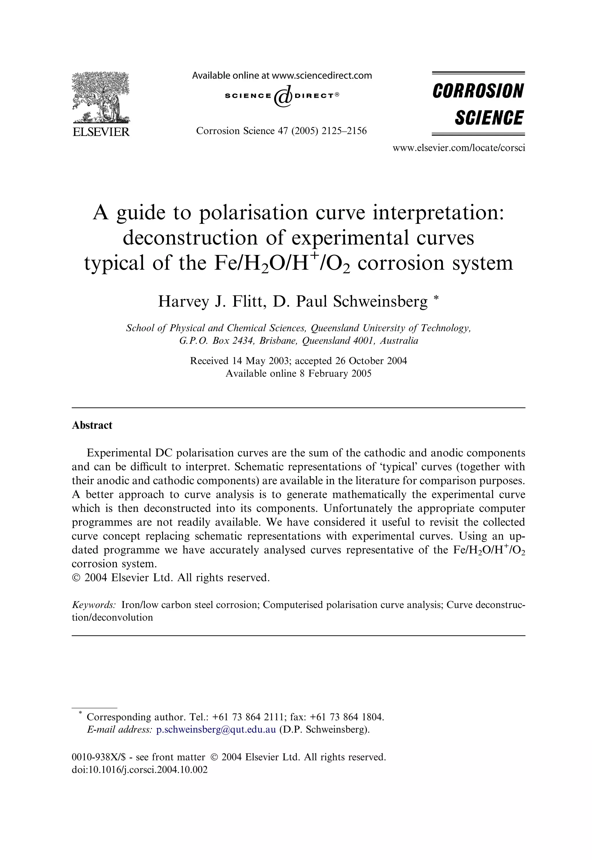 Polarisation curve interpretation | PDF