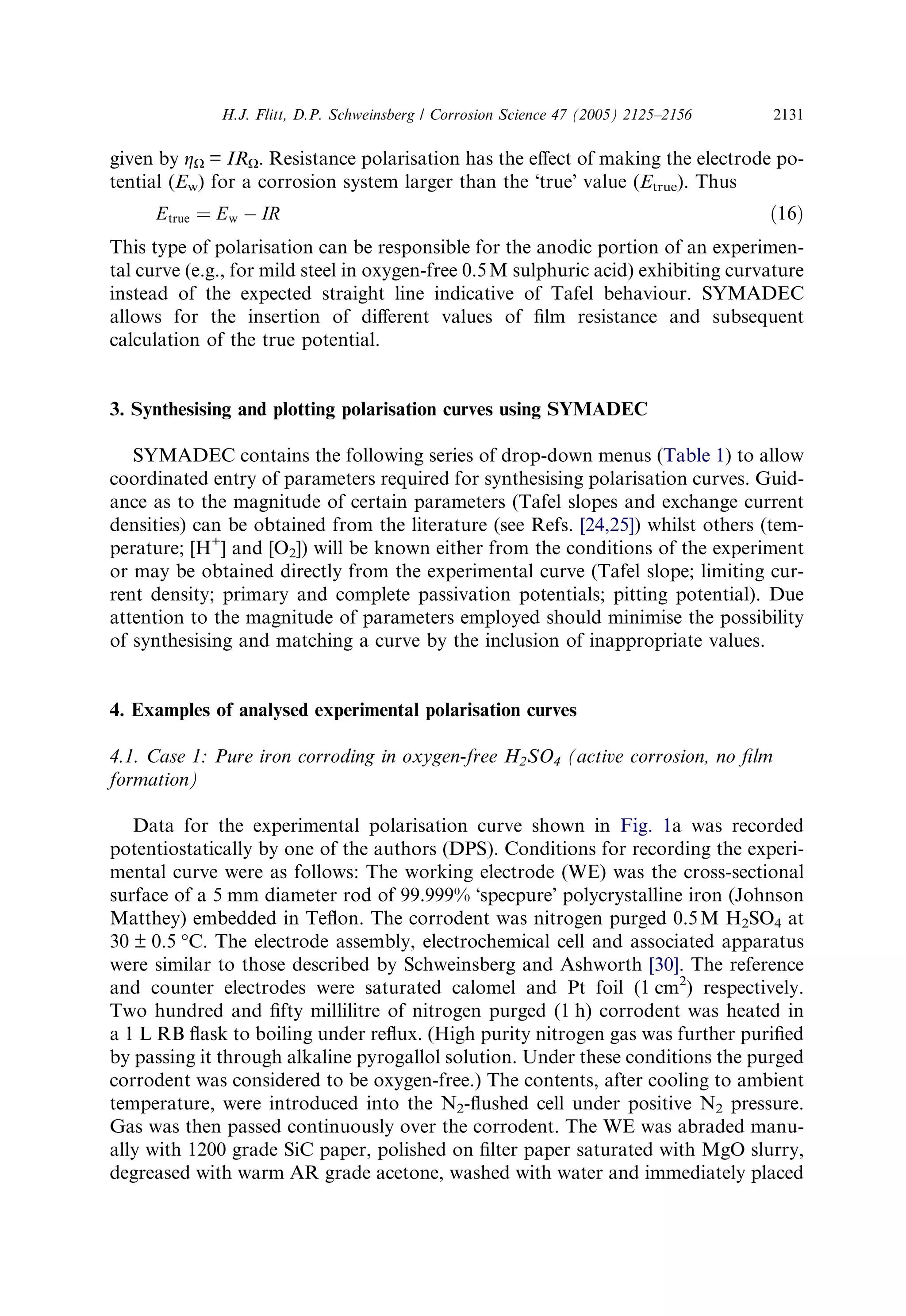 Polarisation curve interpretation | PDF