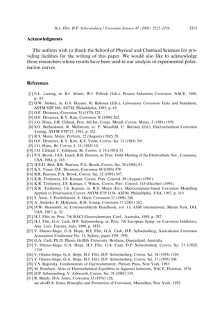 Polarisation curve interpretation | PDF