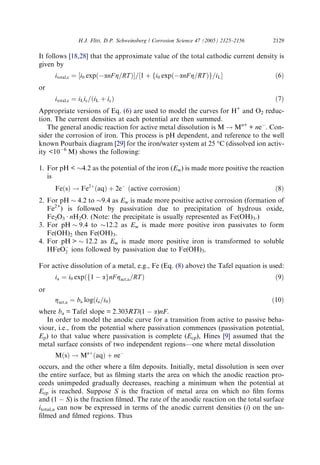 Polarisation curve interpretation | PDF