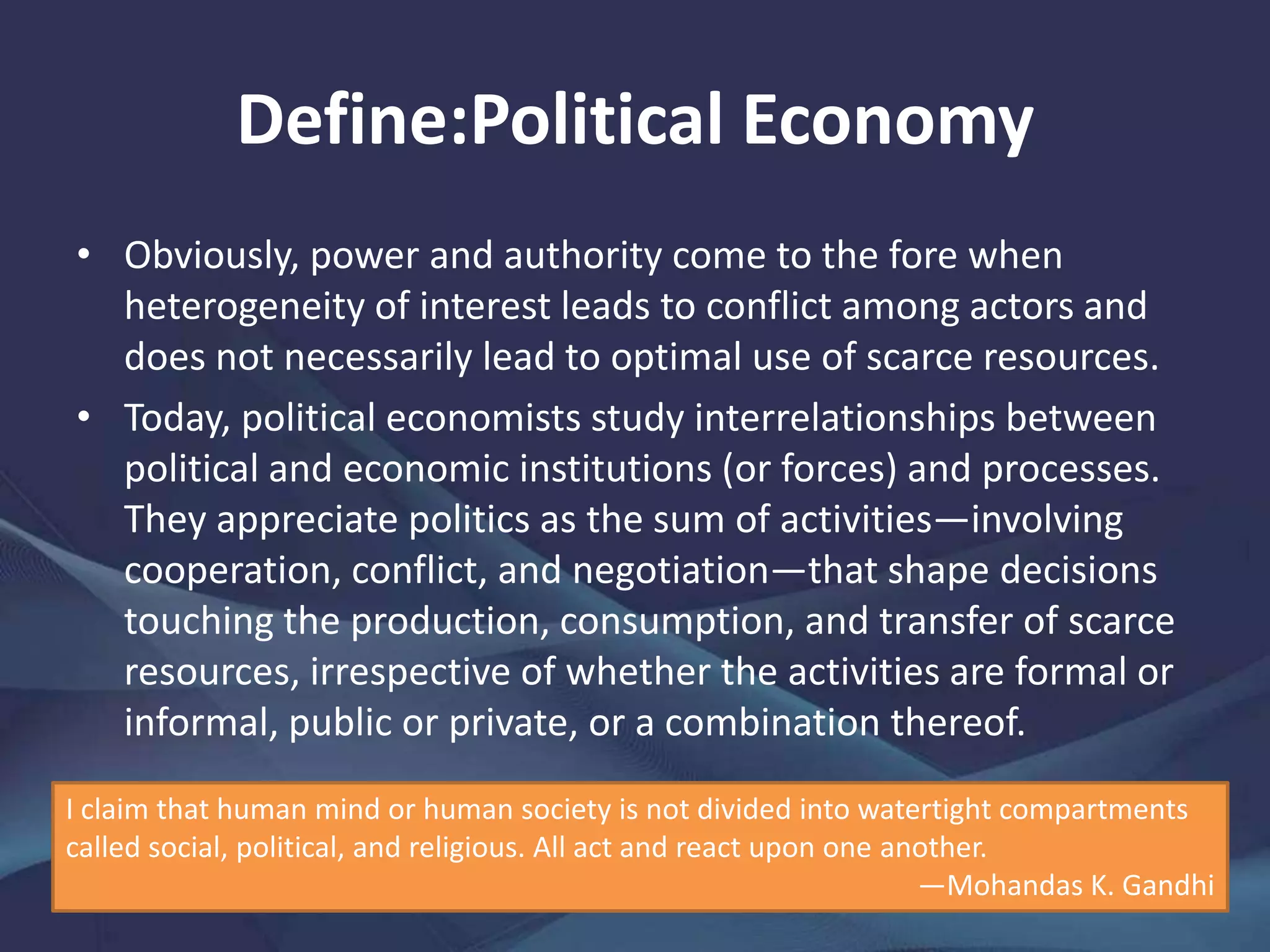 A Guide to Political Economy Analysis | PPTX