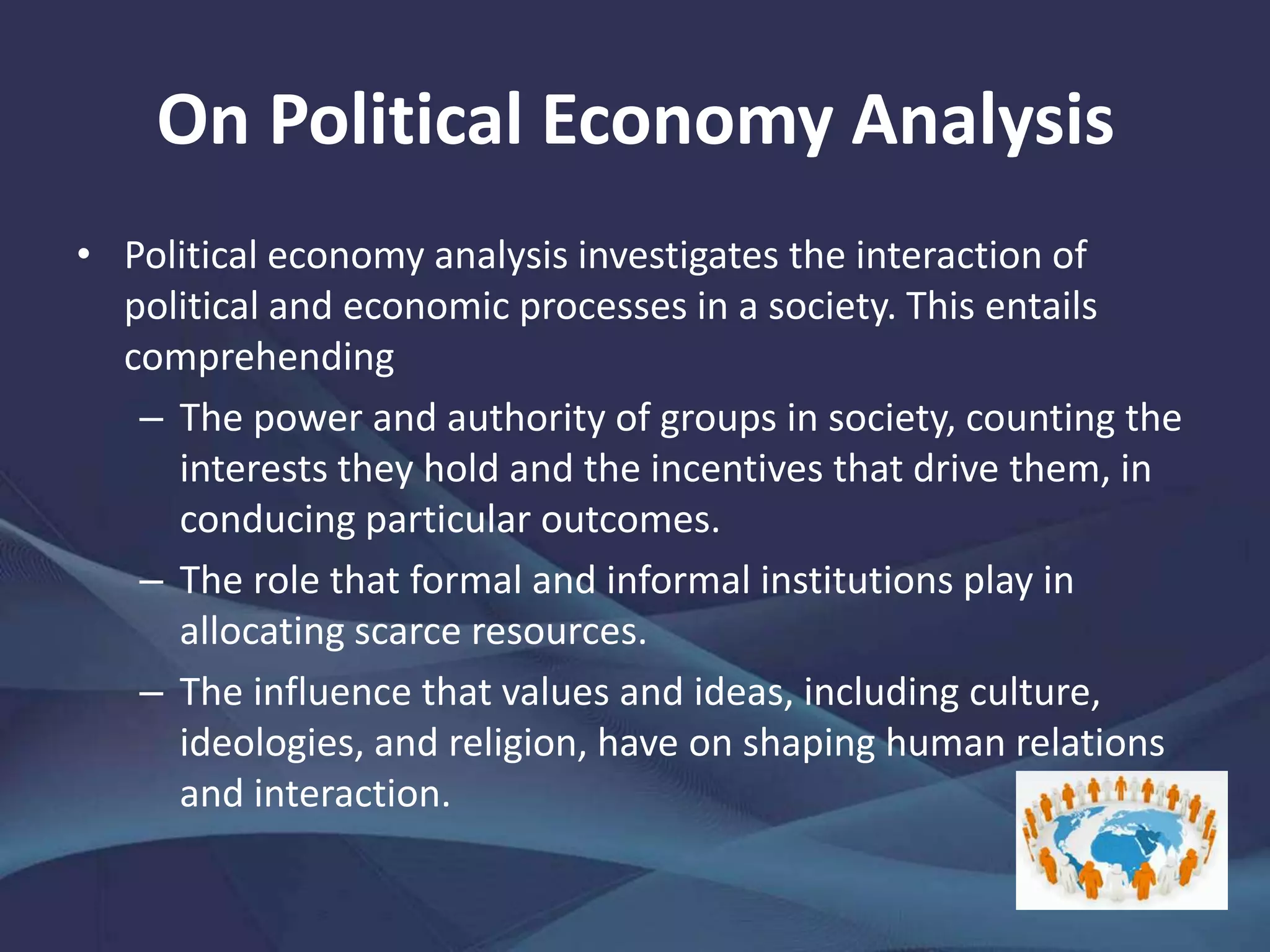 A Guide to Political Economy Analysis | PPTX