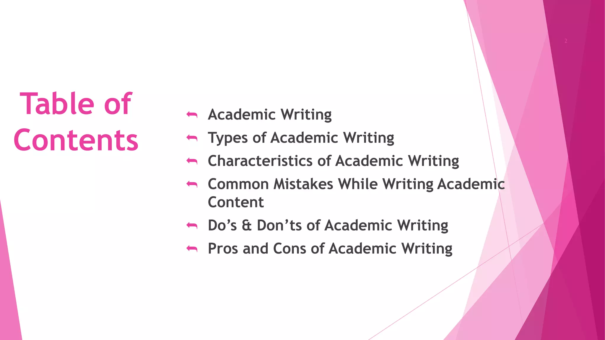 A Guide To Pros & Cons Of Academic Writing | PPTX