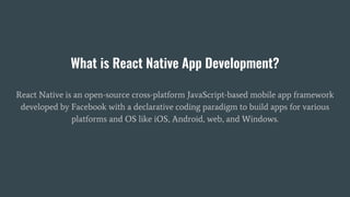 A Guide to React Native App Development | PPTX
