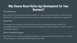 A Guide to React Native App Development | PPTX