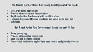 A Guide to React Native App Development | PPTX