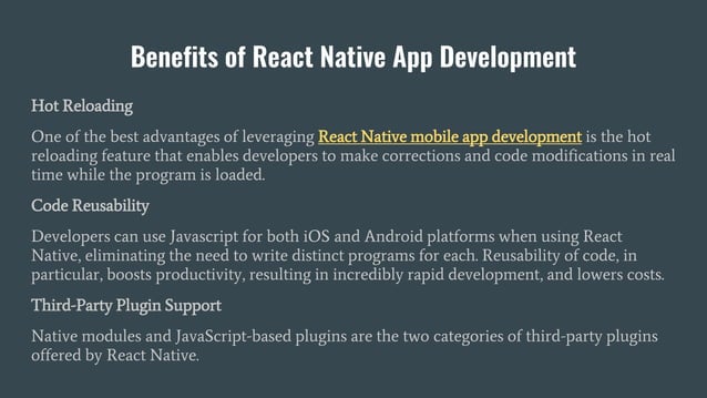 A Guide to React Native App Development | PPTX