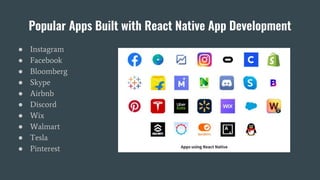A Guide to React Native App Development | PPTX