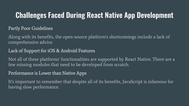 A Guide to React Native App Development | PPTX