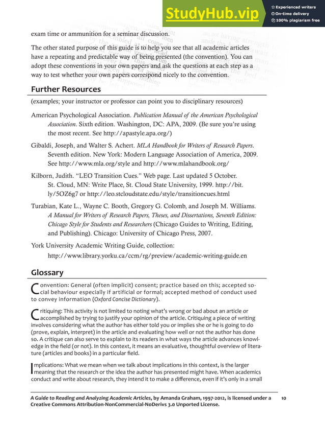 A Guide To Reading And Analysing Academic Articles | PDF | Desktop Publishing | Computer ...