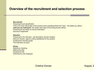 A guide to recruitment and selection | PPT