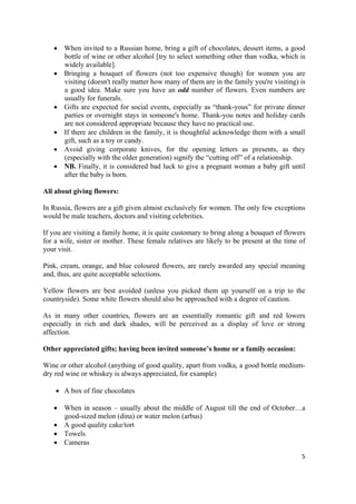 A Guide To Russian Business Etiquette And Culture. | PDF