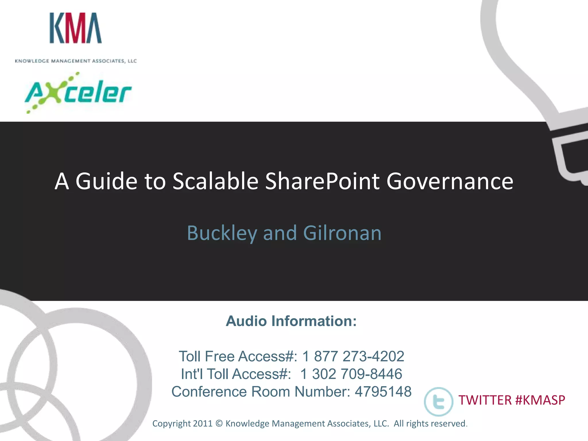 A Guide to Scalable SharePoint Governance | PPTX