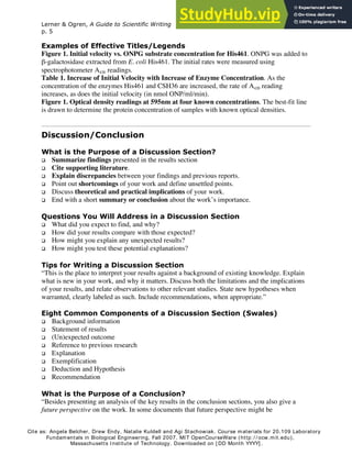 A Guide To Scientific Writing | PDF