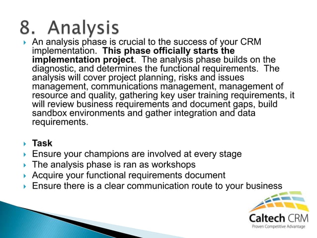 A guide to scoping a crm project | PPTX