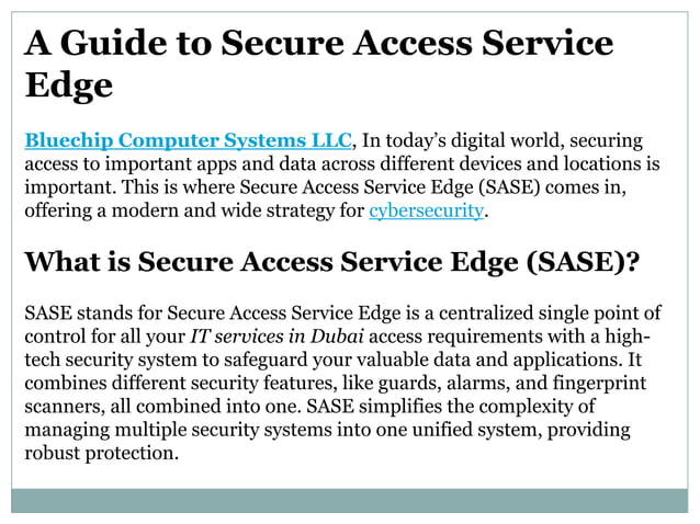 A Guide to Secure Acceess Service Edge.pptx | Cloud Computing | Internet