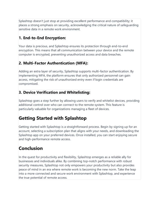 A Guide to Secure Remote Access with Splashtop.pdf | Operating Systems ...