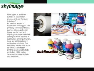 A guide to sublimation printing technology for sublimation | PPTX