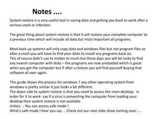 A Guide To System Restore | PPTX