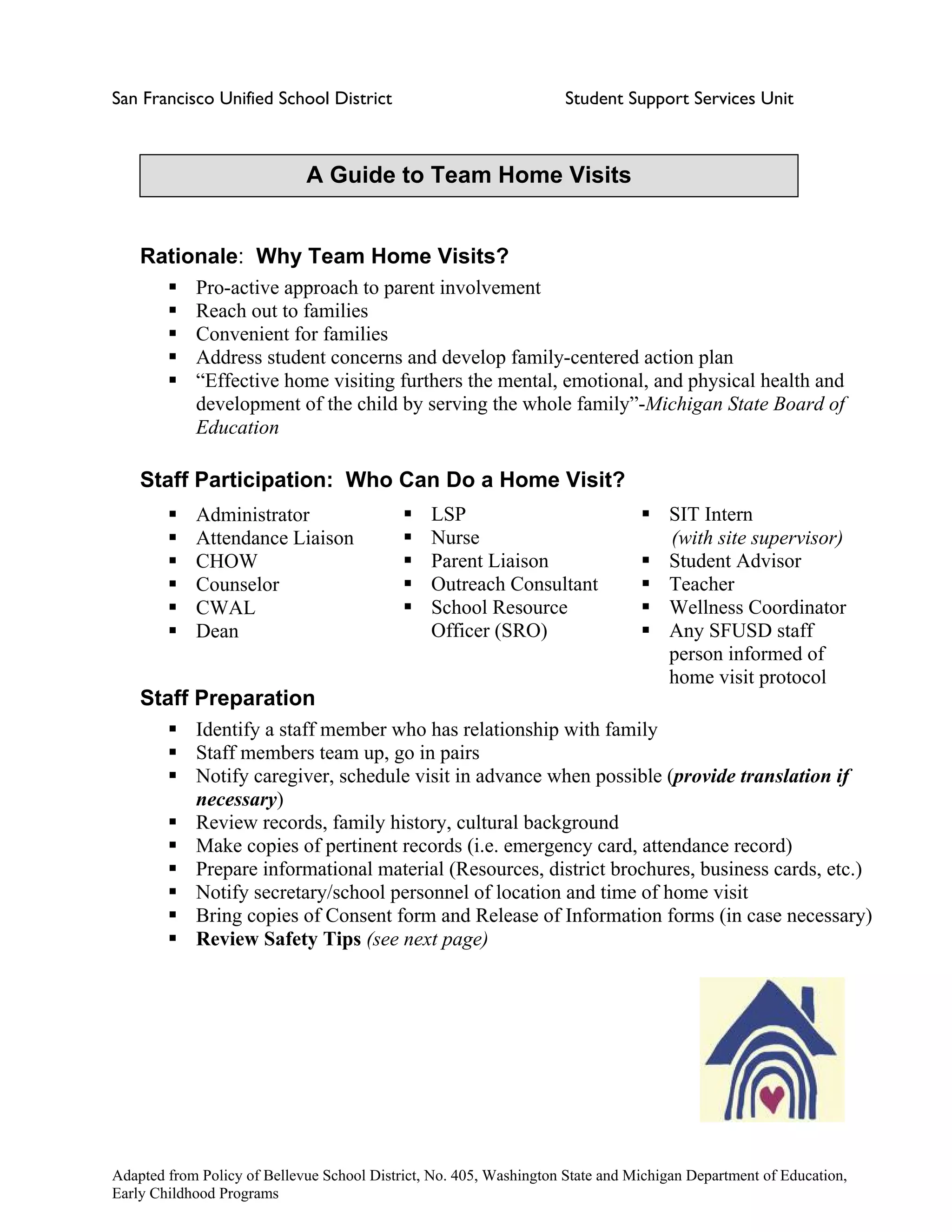 A guide to team home visits | PDF