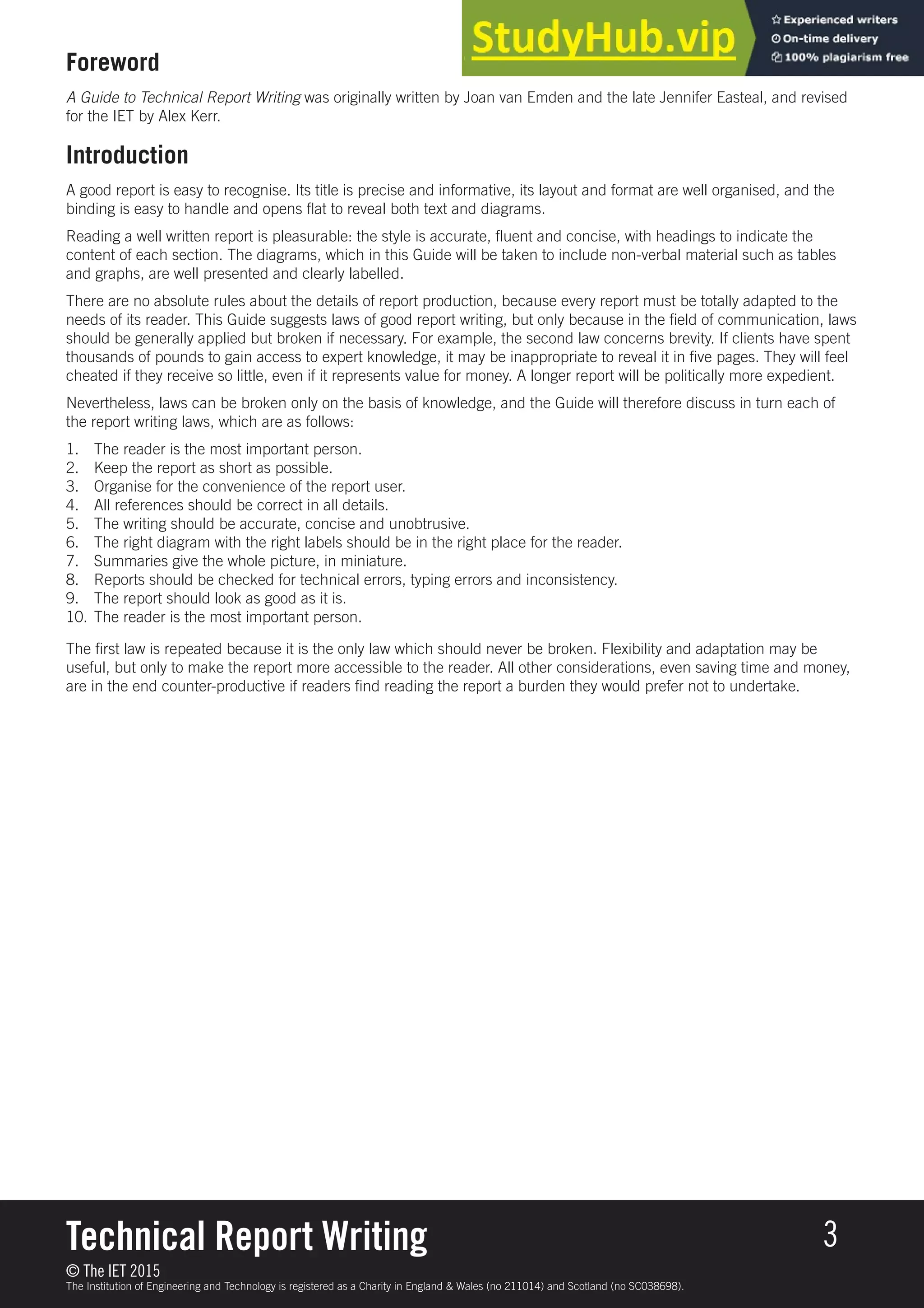 A Guide To Technical Report Writing Technical Report Writing | PDF