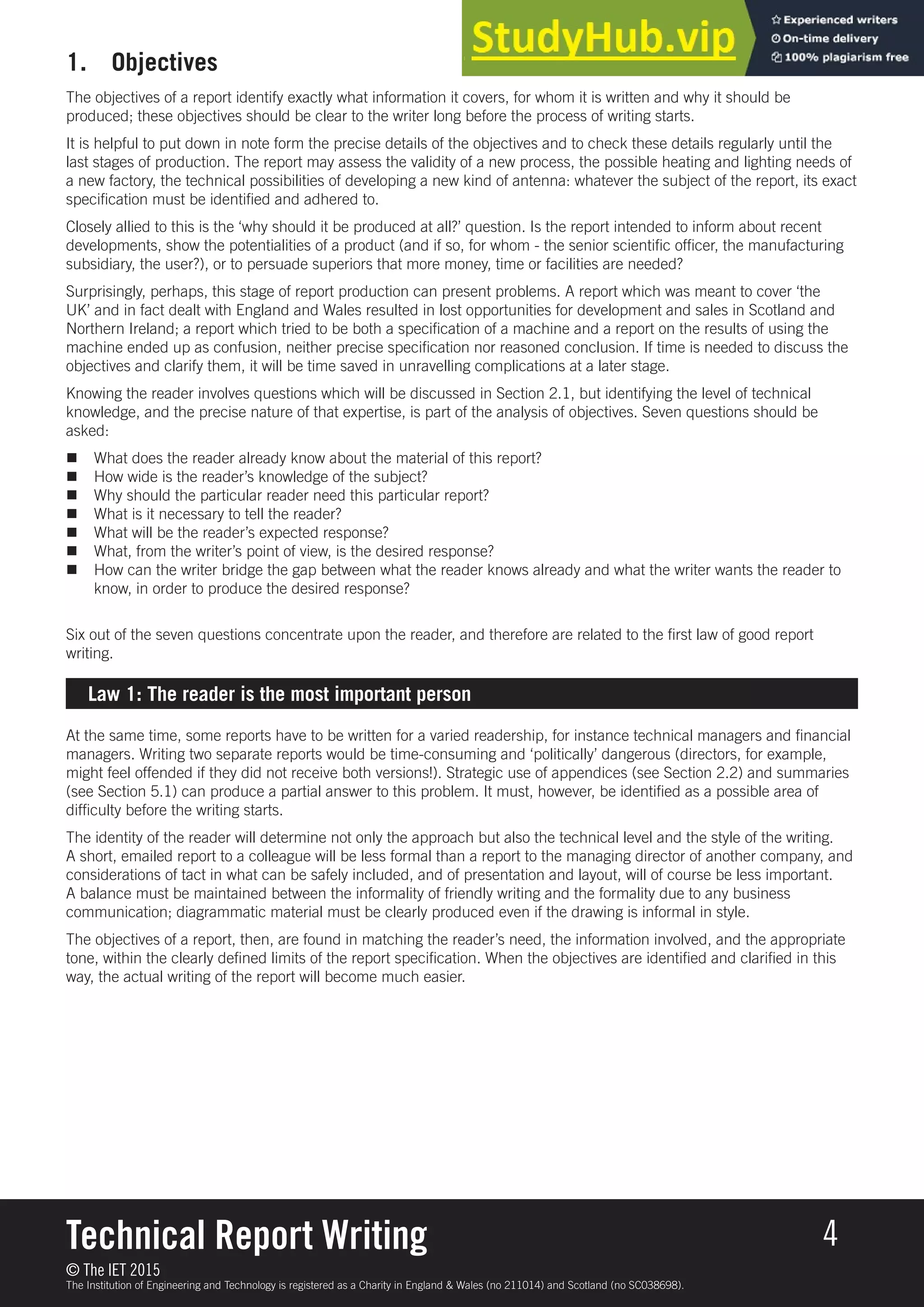 A Guide To Technical Report Writing Technical Report Writing | PDF