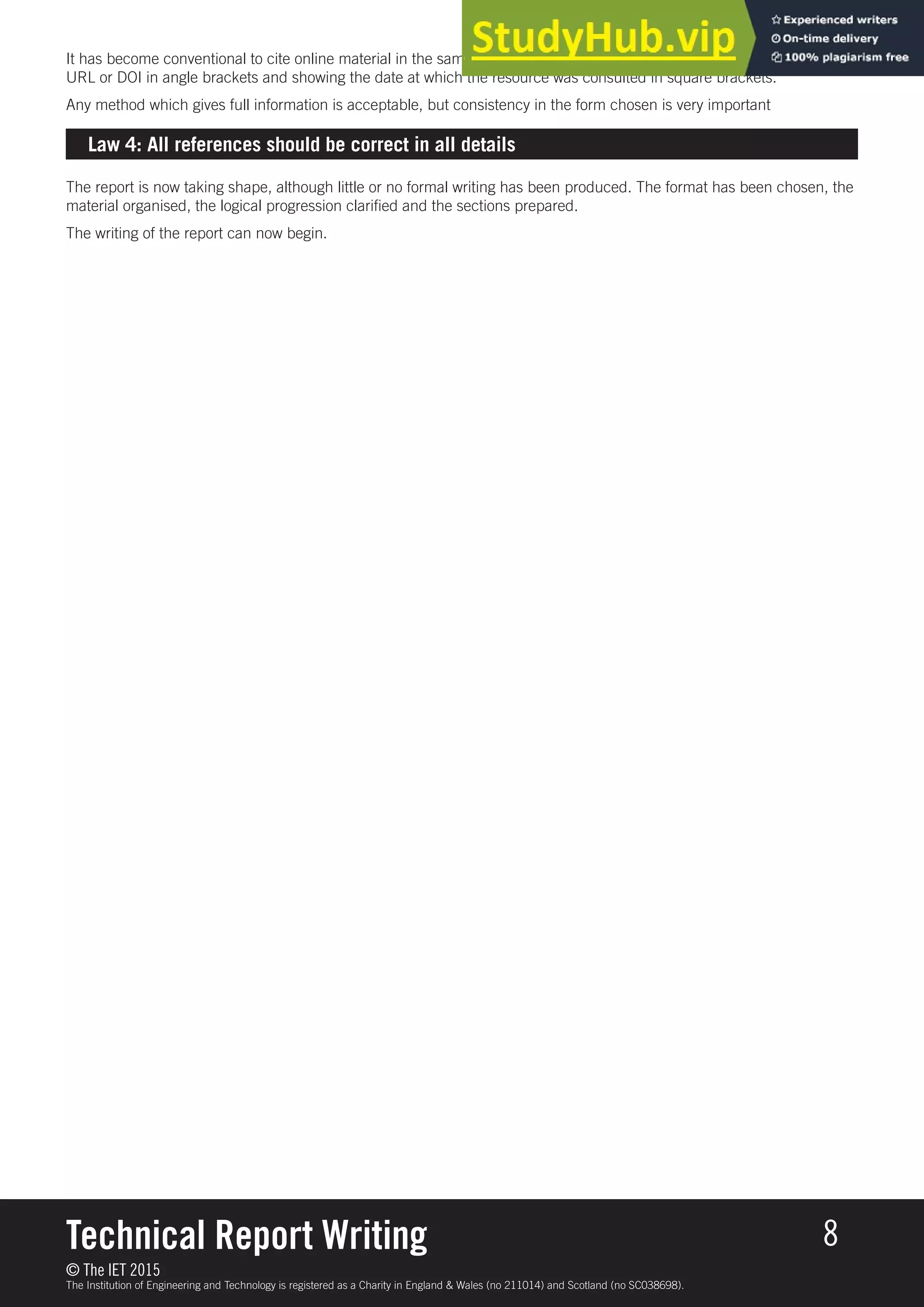 A Guide To Technical Report Writing Technical Report Writing | PDF