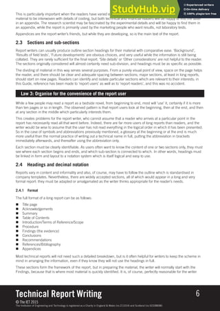 A Guide To Technical Report Writing Technical Report Writing | PDF