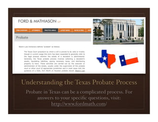 A Guide To Texas Probate Law | PDF