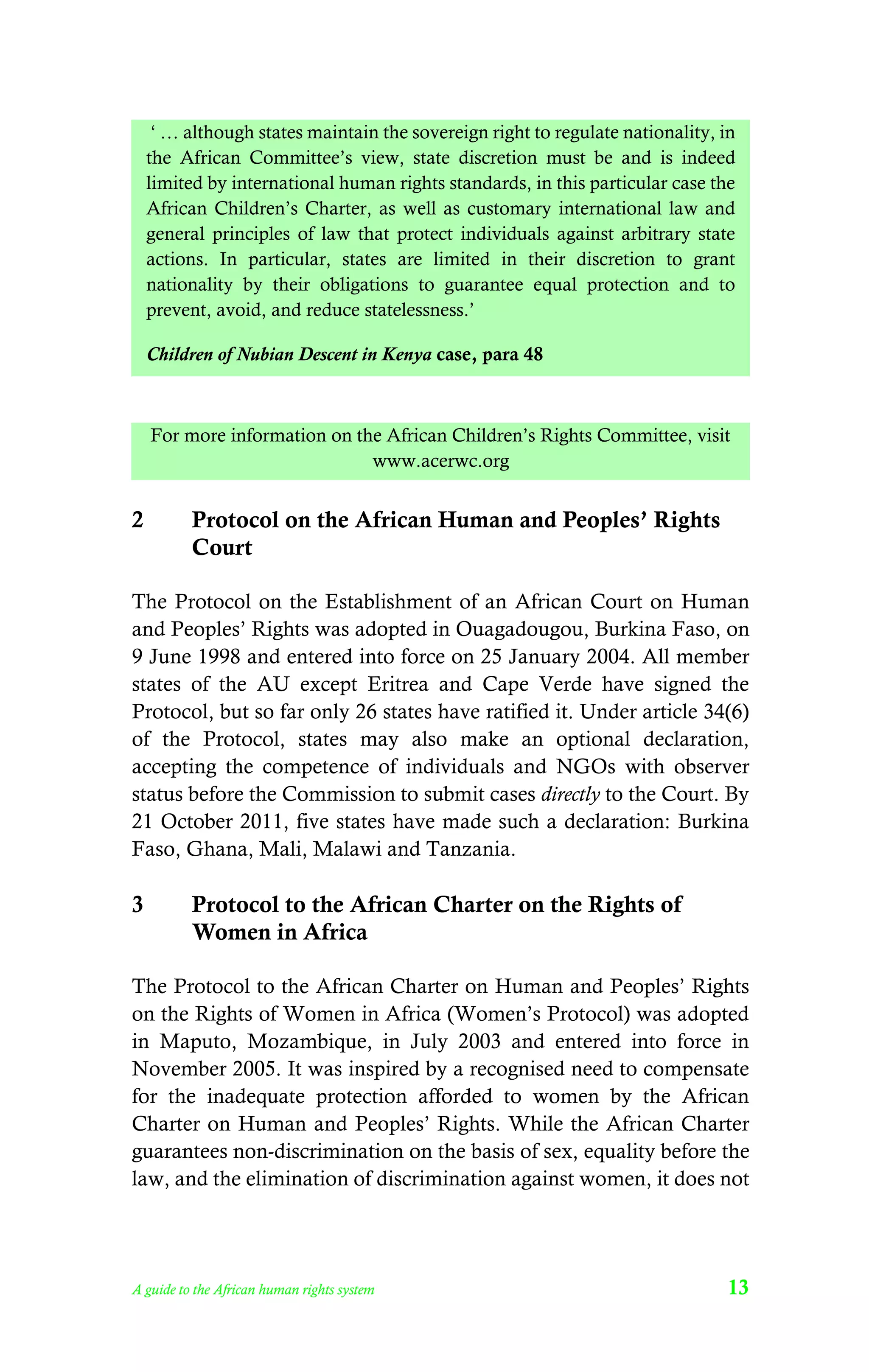 A Guide to the African Human Rights System | PDF