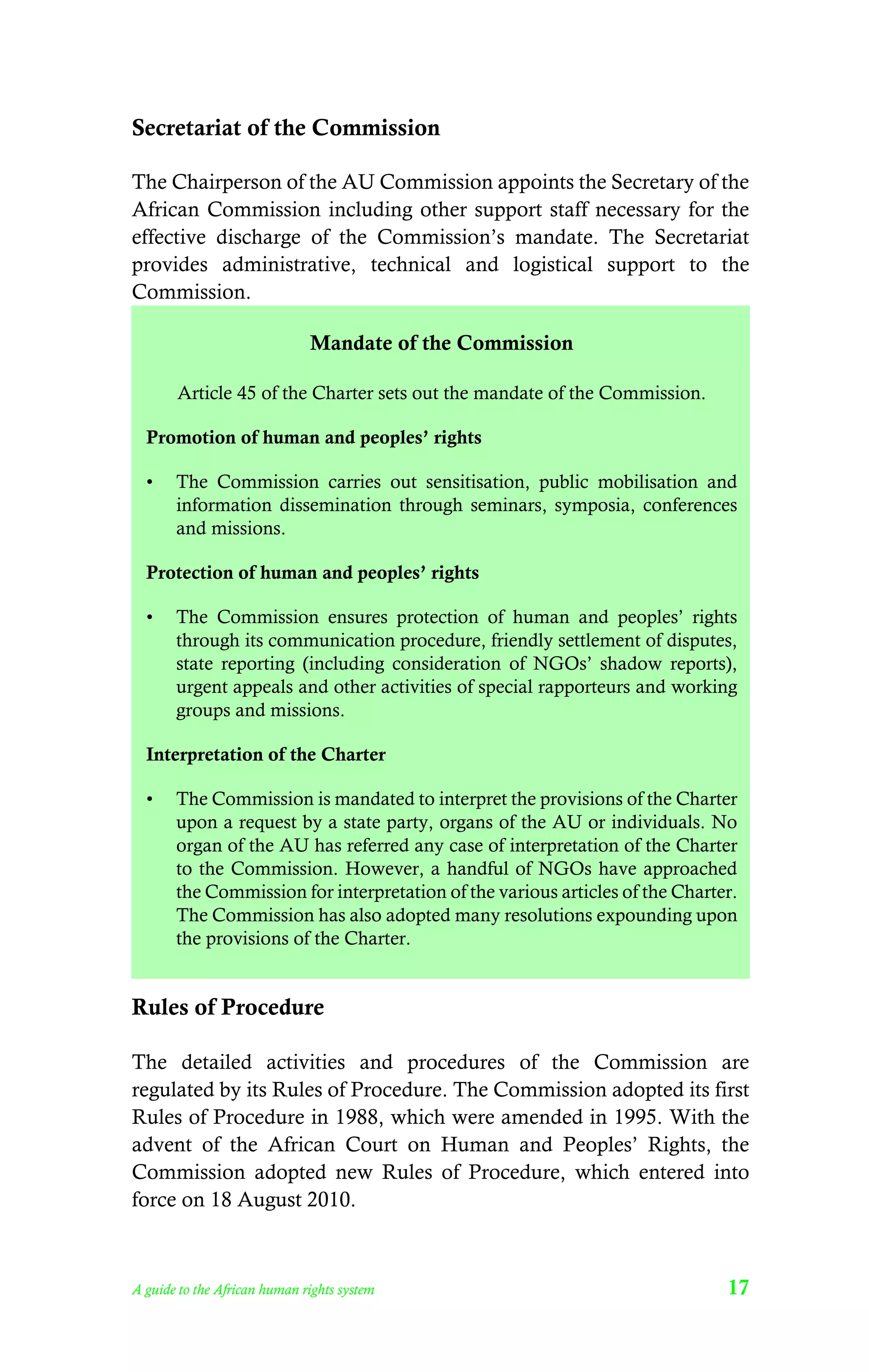 A Guide to the African Human Rights System | PDF