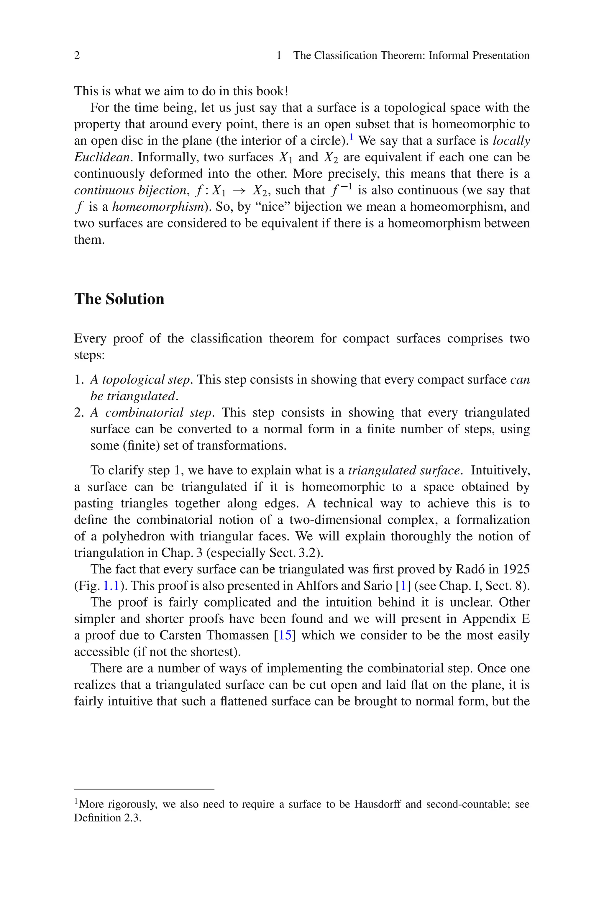 A guide to the classification theorem for compact surfaces | PDF