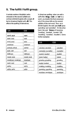 A guide to the differences between american english and british english ...