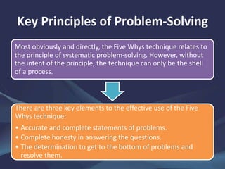 A Guide to the Five Whys Technique | PPTX