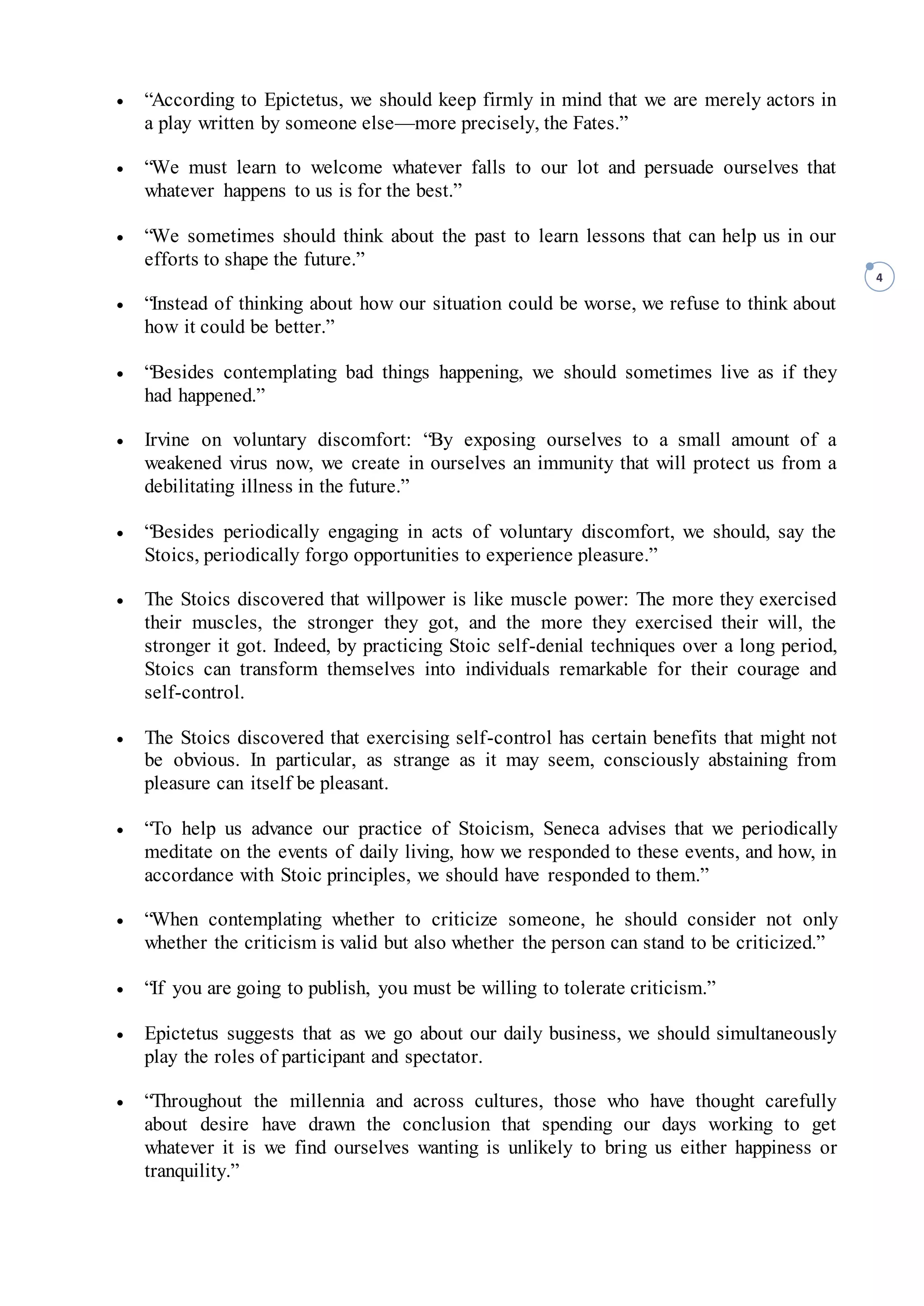 A guide to the good life summary | DOCX | Wellness | Healthy Living