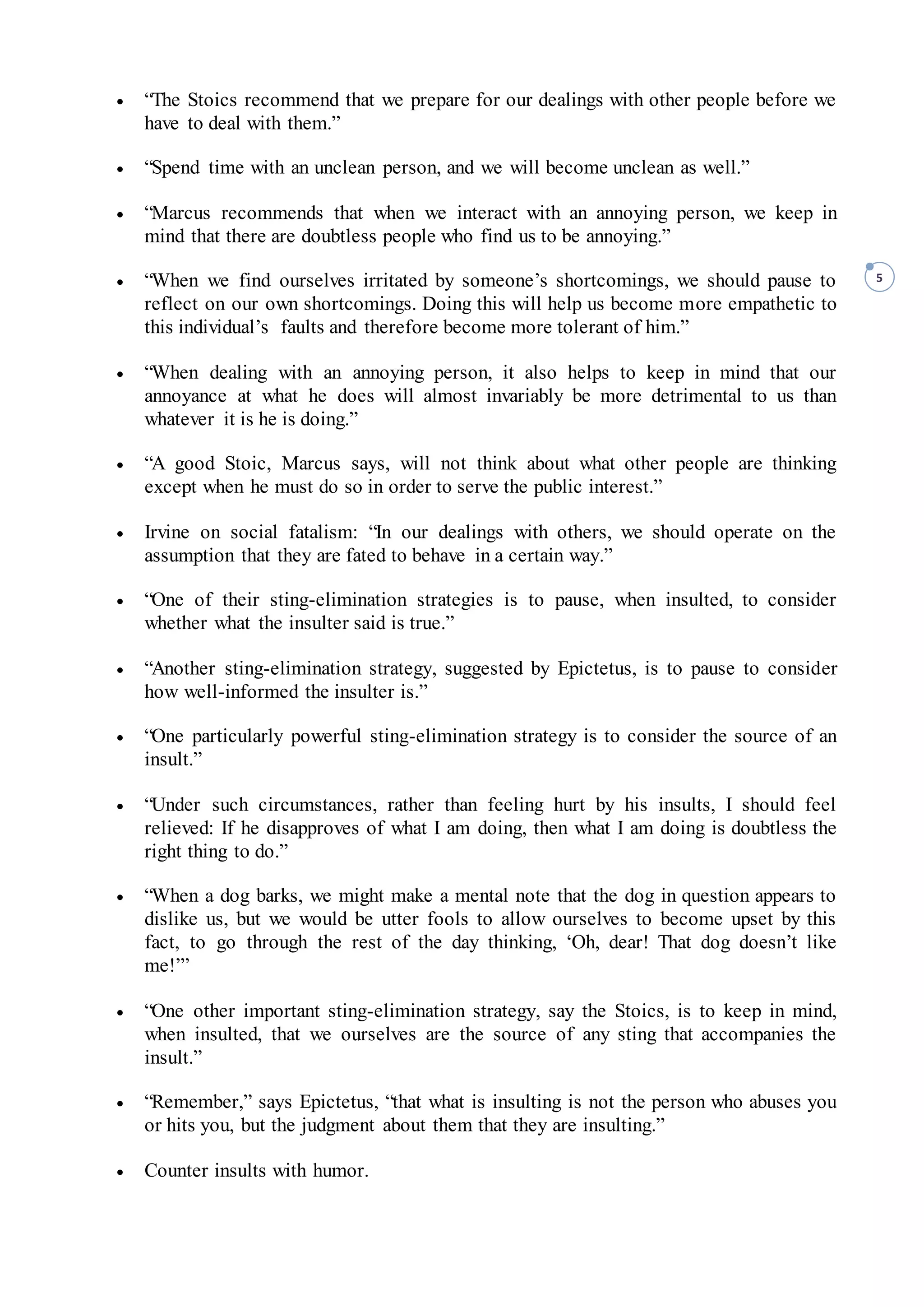 A guide to the good life summary | DOCX | Wellness | Healthy Living