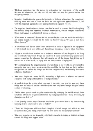 A guide to the good life summary | DOCX | Wellness | Healthy Living